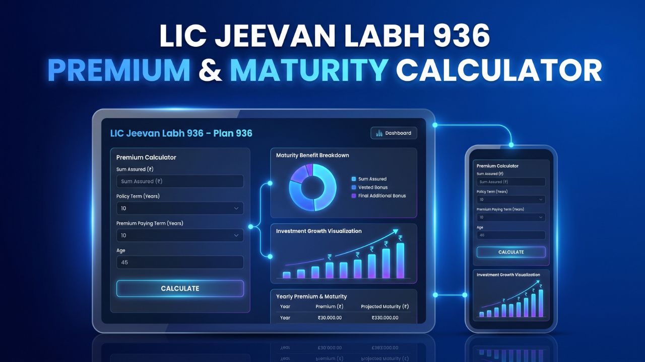LIC Jeevan Labh 936 Premium & Maturity Calculator